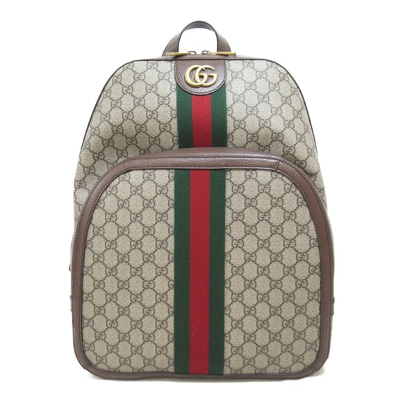 Gucci | Bags | Gucci Gg Medium Backpack Rucksack Pvc Coated Canvas ...